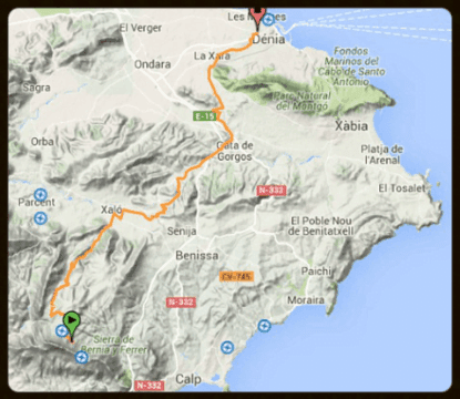 Mapa de Ruta 2 - Jávea.com | Xàbia.com