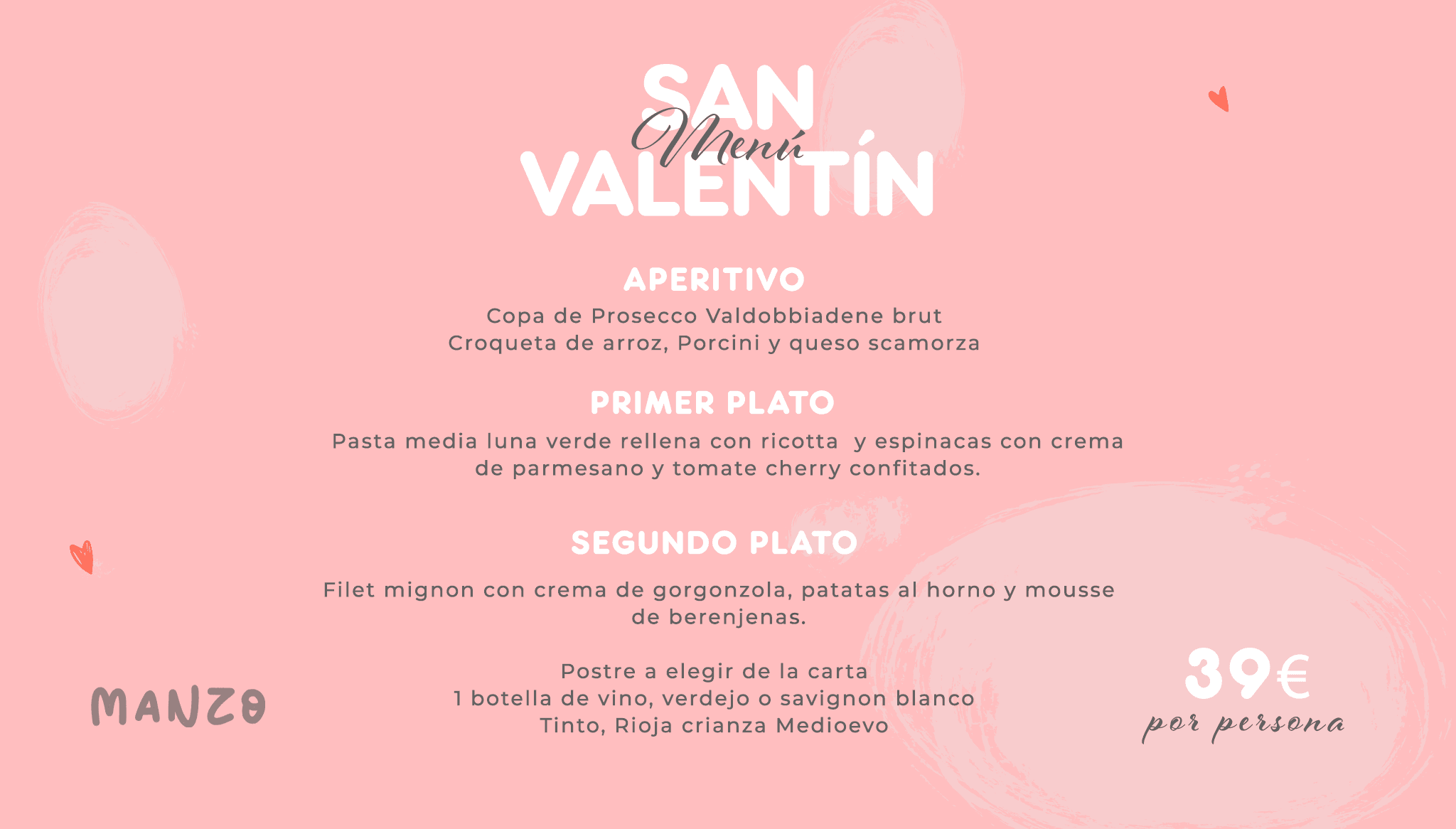 Menú de San Valentín en Manzo - Jávea.com | Xàbia.com