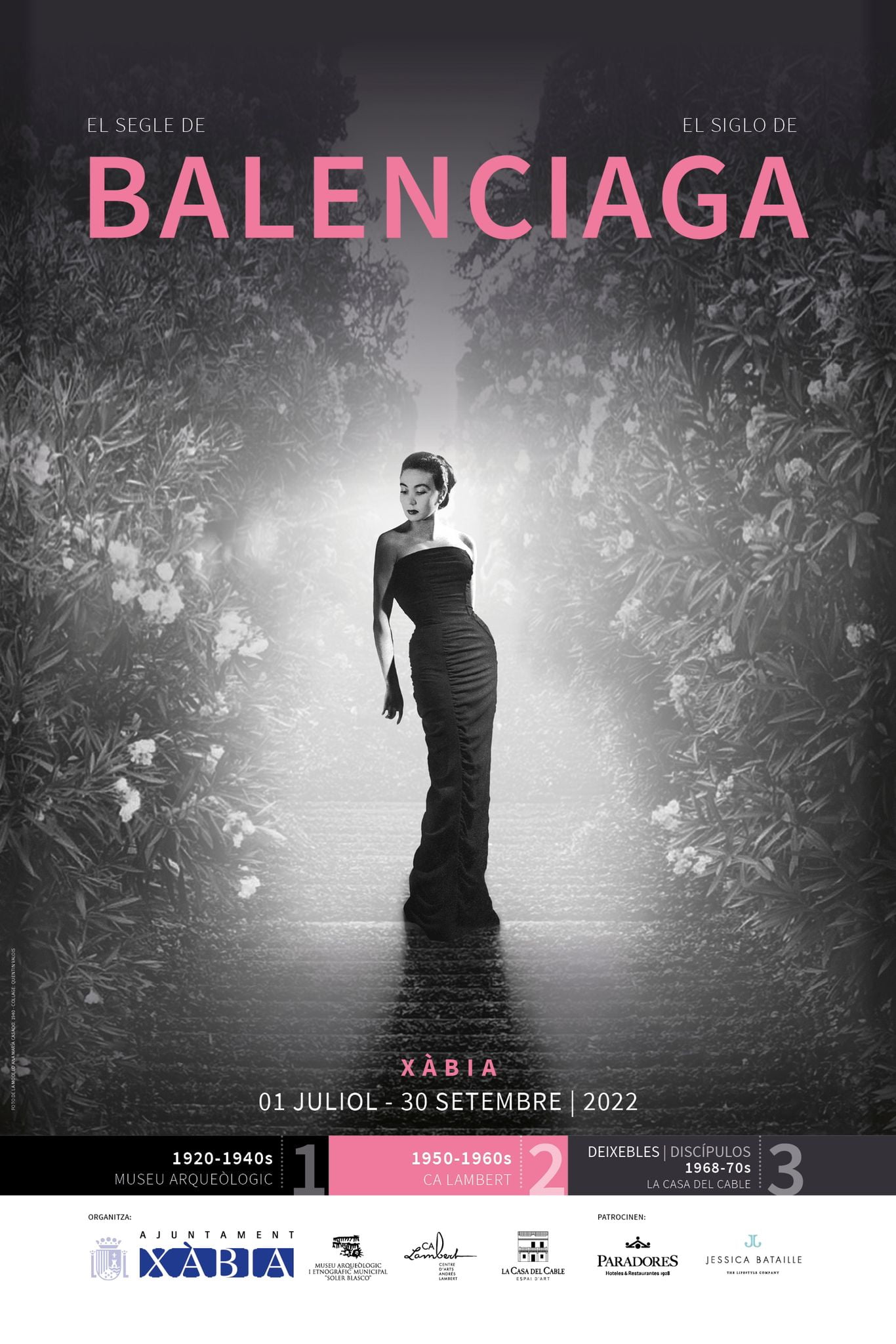 Cartel de la exposición de Balenciaga en Xàbia - Jávea.com | Xàbia.com