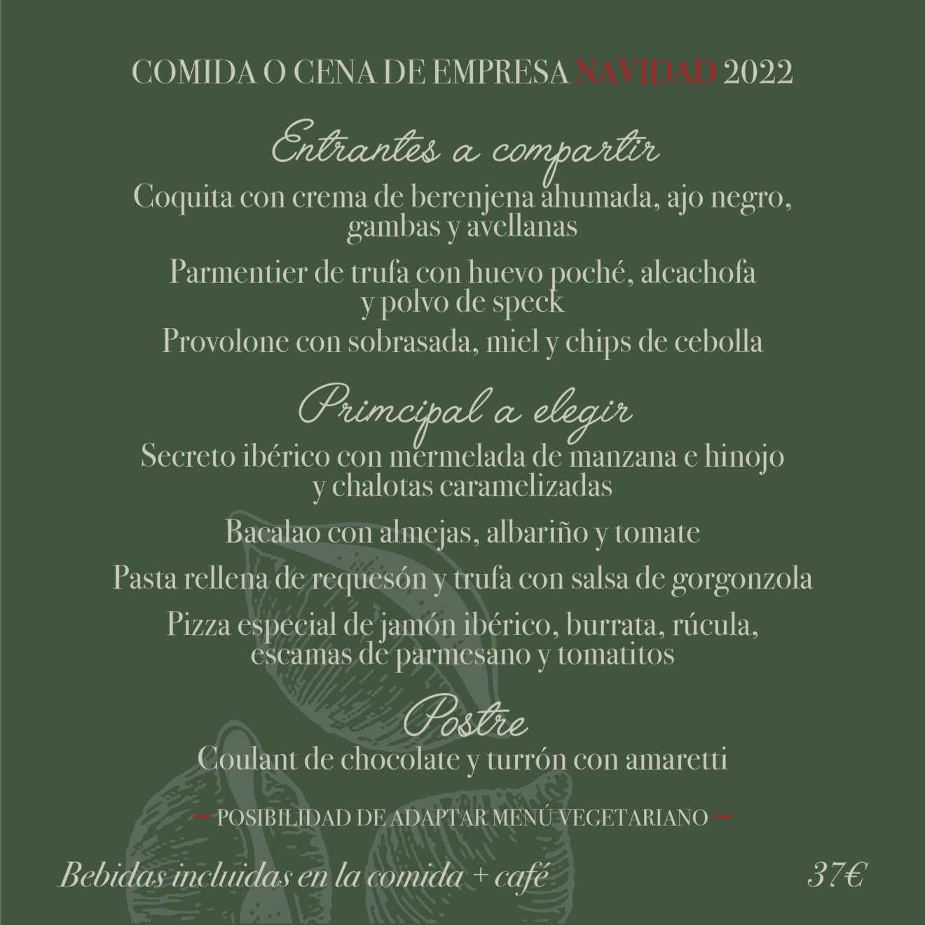 Menú de Navidad 2022 de Restaurante Da Giulia - Jávea.com | Xàbia.com