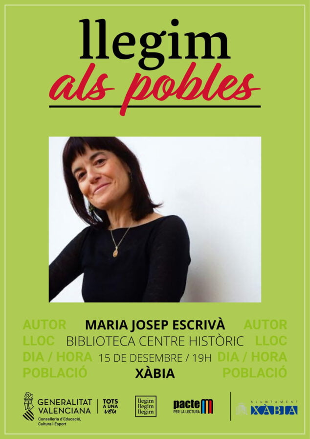 La escritora y poeta Maria Josep Escrivà estará en Xàbia con el ...