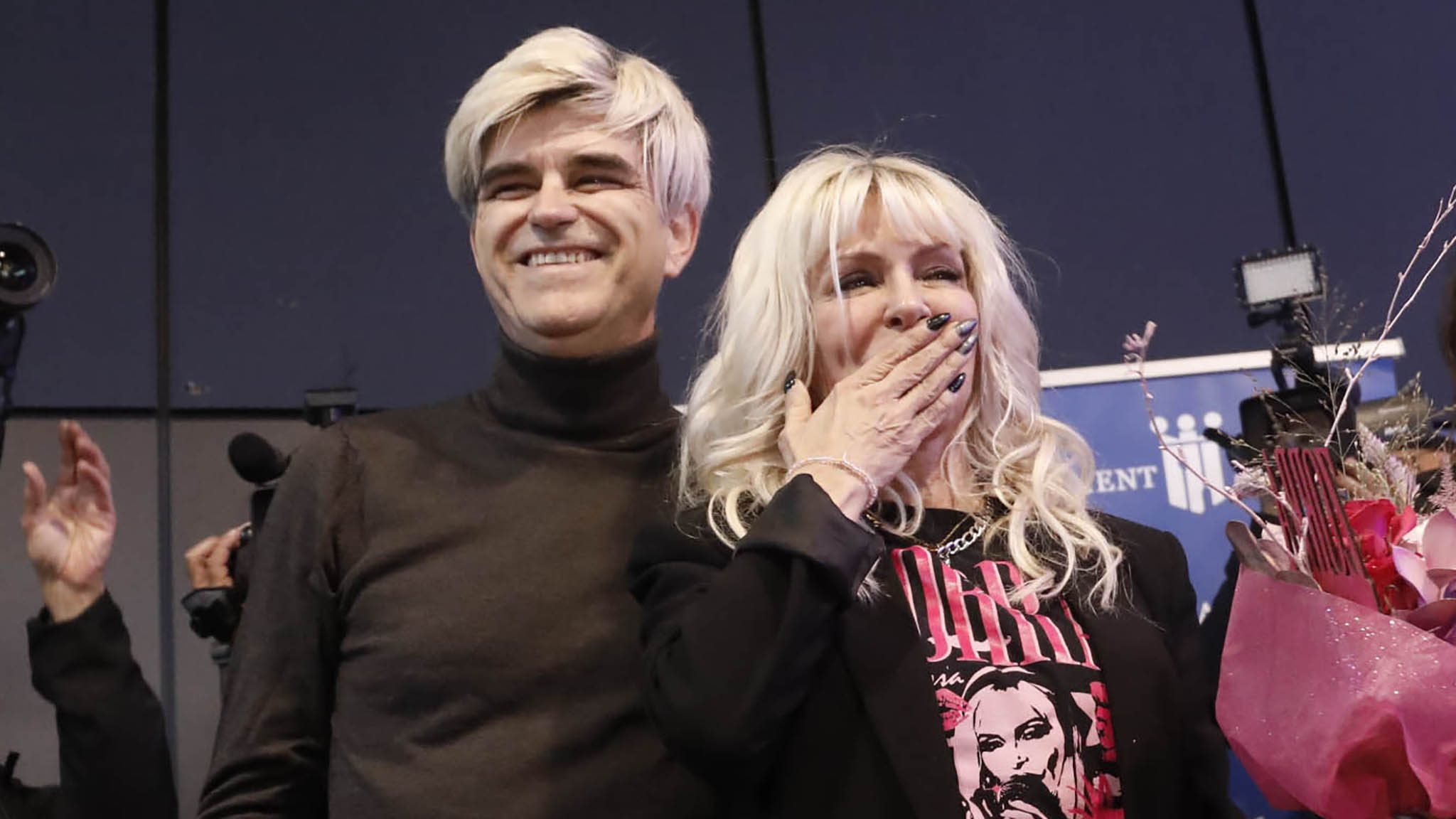 María Bas and Mark Dasousa (Nebulossa) in Ondara before Eurovision 2024 ...