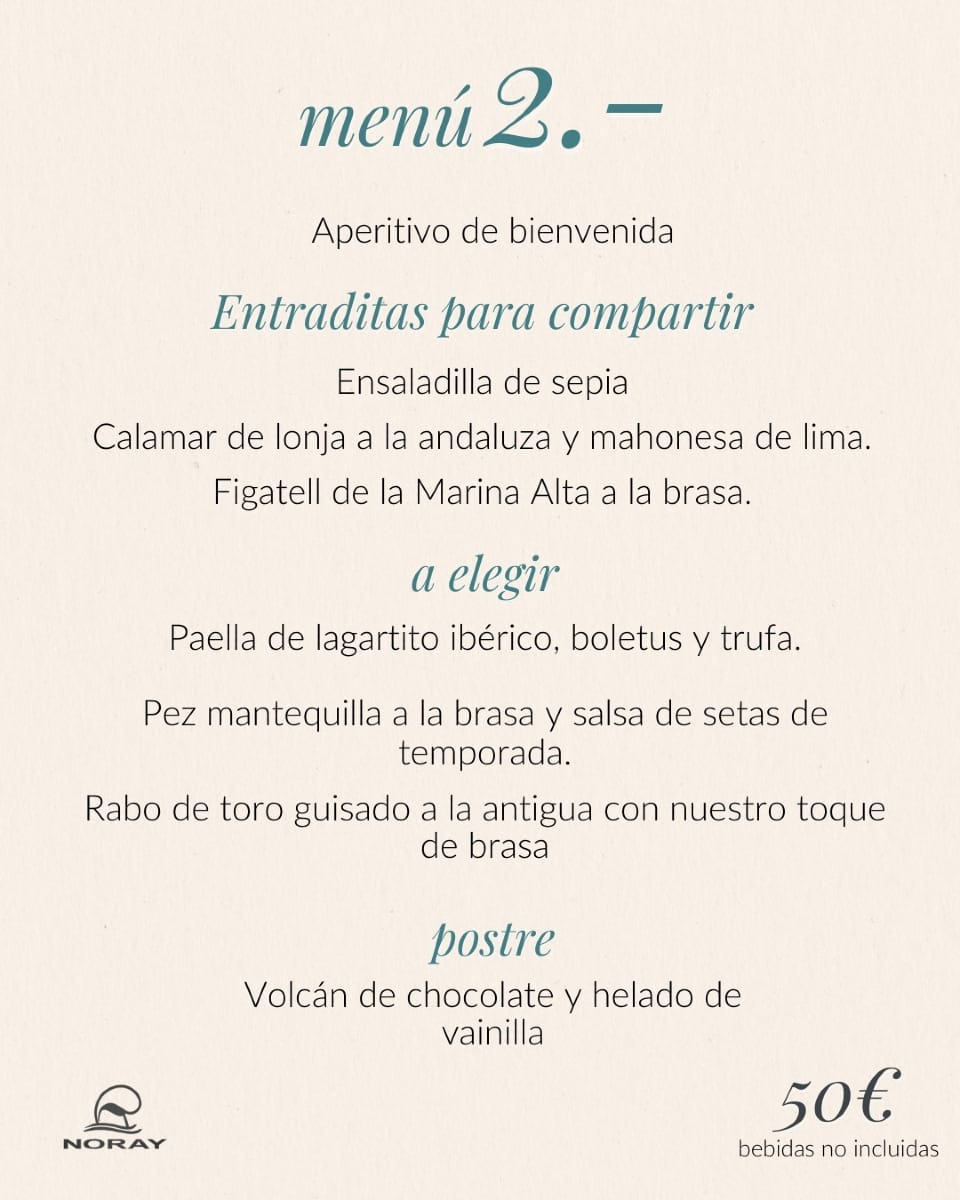 Un menú especial para grupos para disfrutar en Restaurante Noray ...