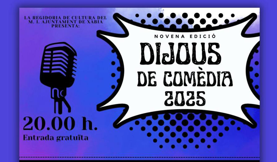 Llega una nueva cita de humor a Xàbia con Dijous de Comèdia