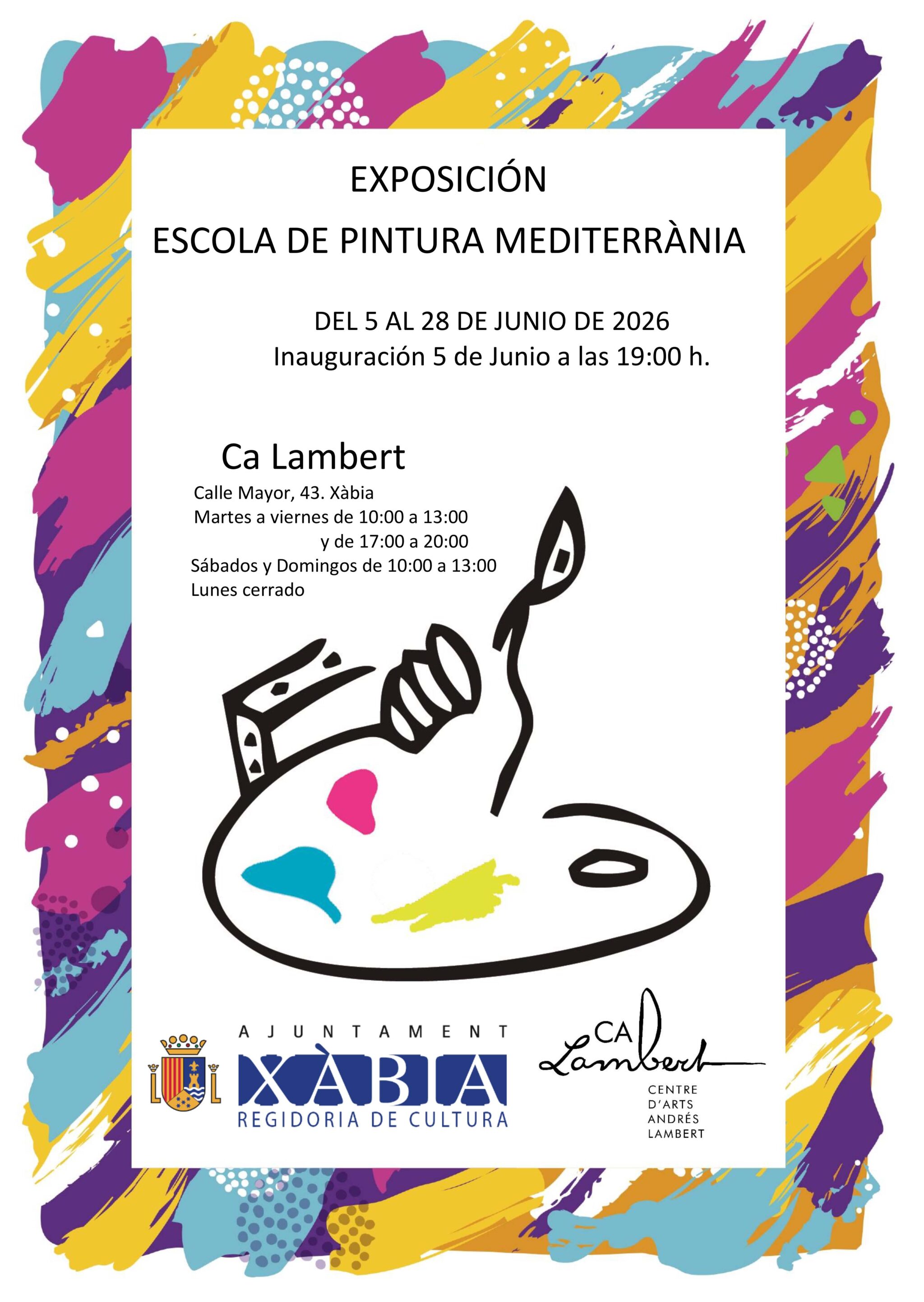Ca Lambert eröffnet die Ausstellung der Escola de Pintura Mediterrània