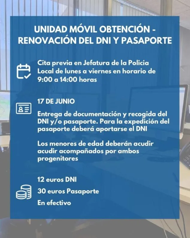 La Unidad Móvil de DNI y Pasaporte regresa a Xàbia con cita previa ...